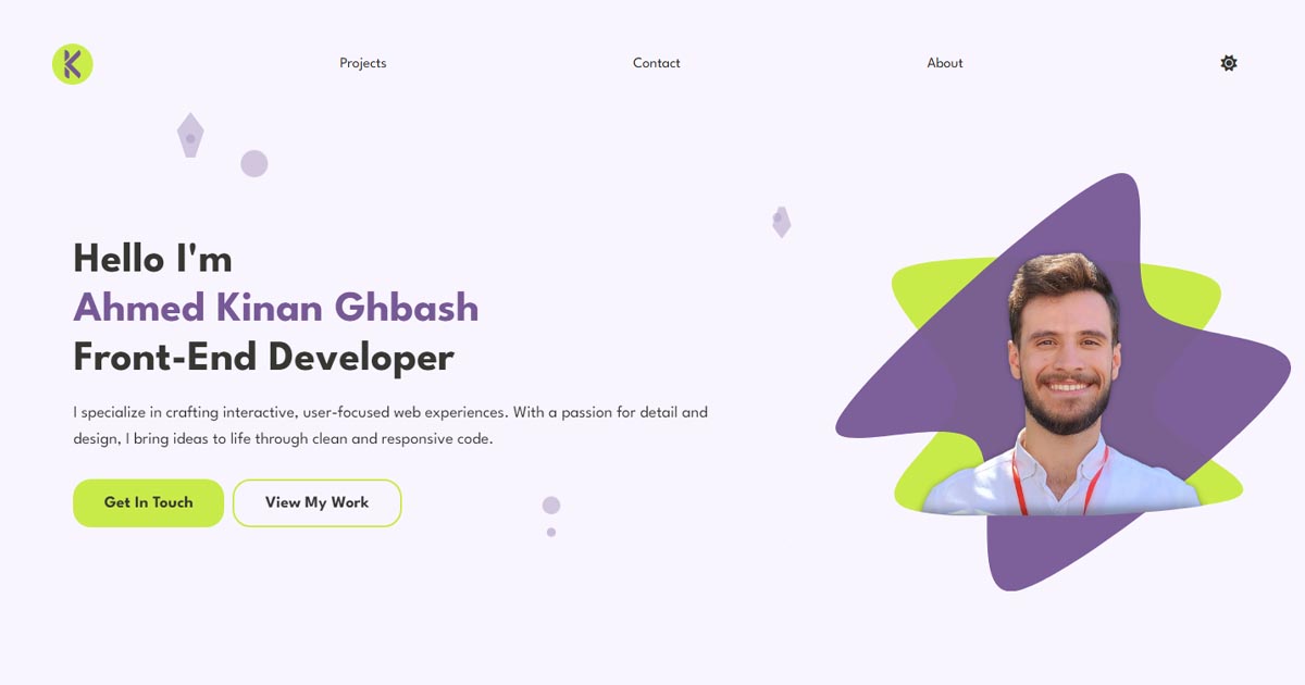 Ahmed Kinan Ghbash | A web development enthusiast.